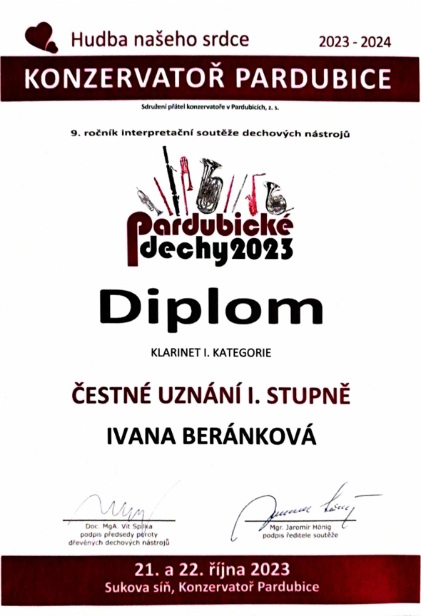 Mezinárodní úspěch studentky Ivany Beránkové - Hudební Gymnázium České ...